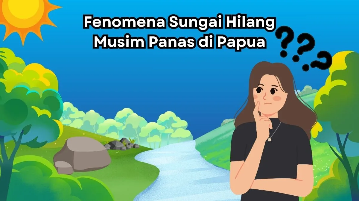 Fenomena Sungai Hilang Musim Panas di Papua - Golan Nusantara